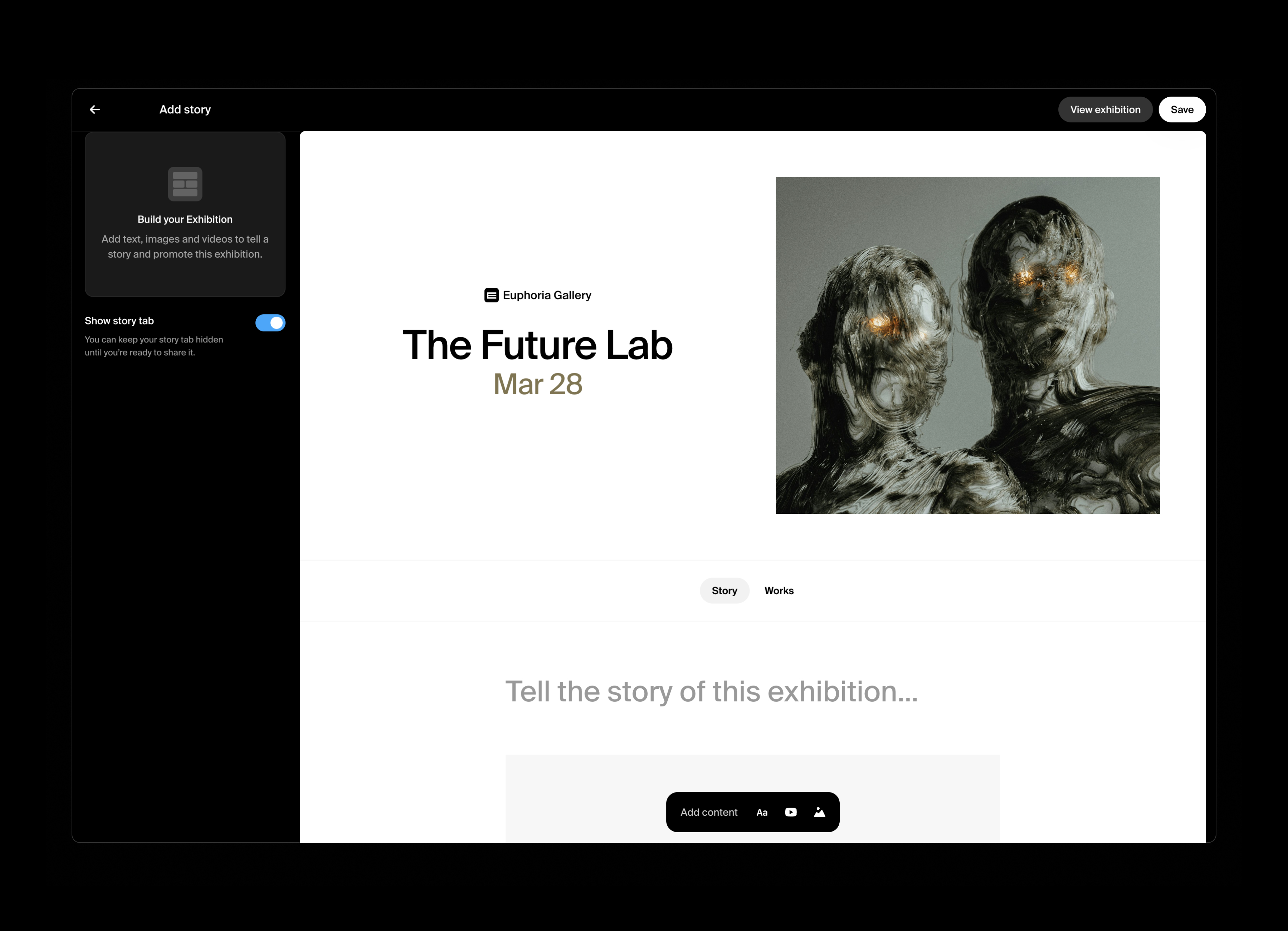 Create an exhibition – Foundation