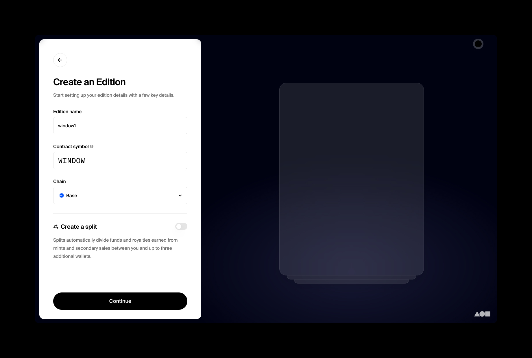 Create an Edition – Foundation